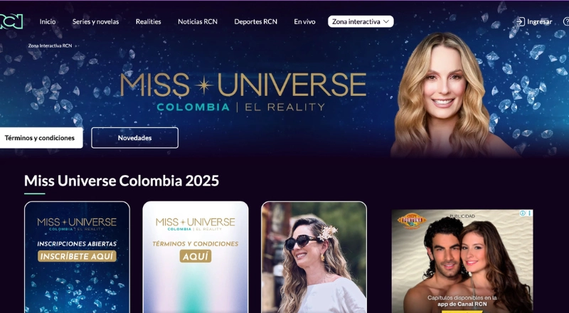 Miss Universe Colombia 2025: el nuevo reality de RCN