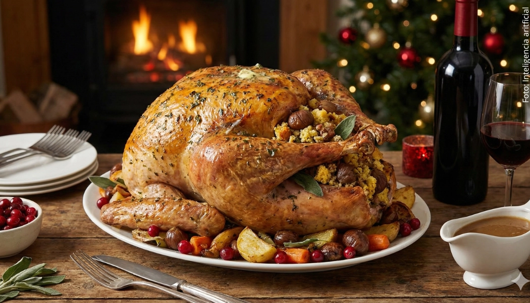 Pavo relleno al horno: receta clásica y jugosa